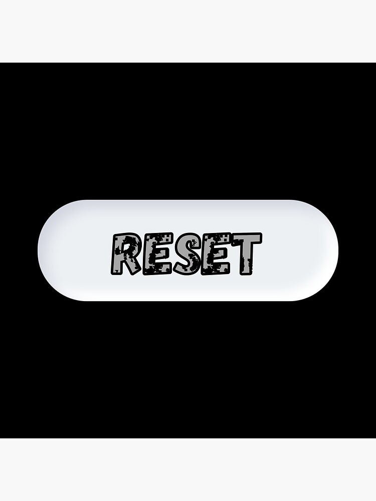 "Reset" Sticker for Sale by ADifferentStore | Redbubble