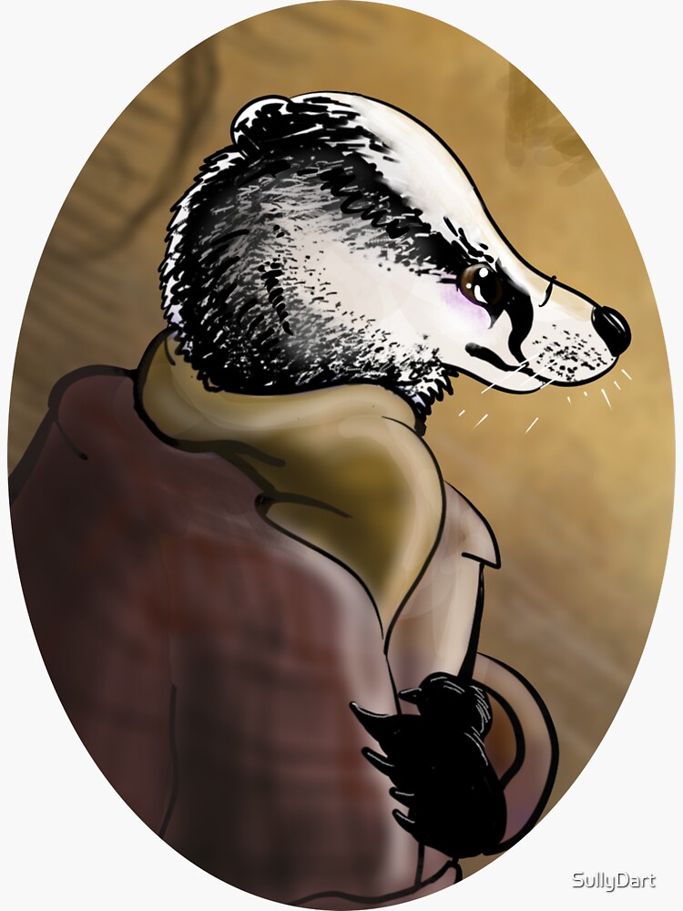 "Mr Badger - classic storybook inspired designs" Sticker for Sale by ...