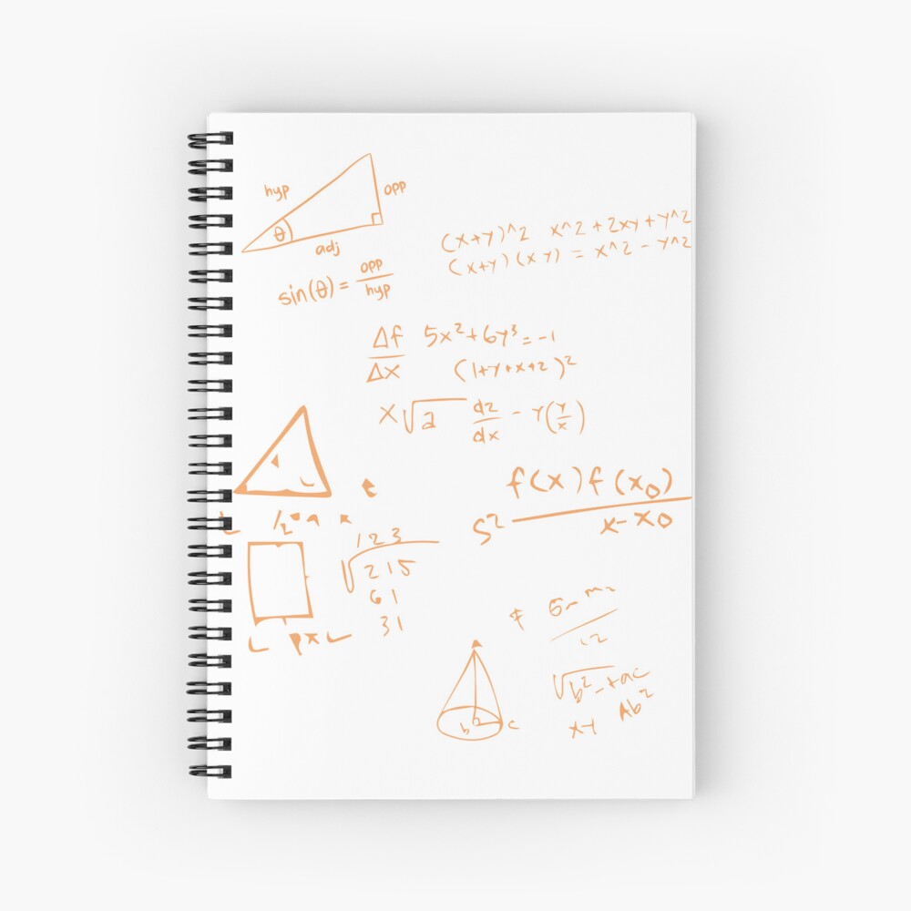 Cuaderno de espiral «¡Matemáticas antiguas! Seno escrito a mano ...