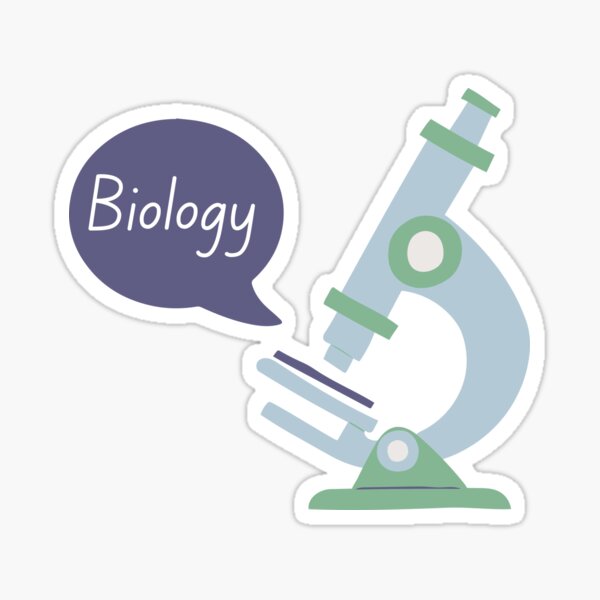 "Biology under a microscope - Microbiology " Sticker for Sale by ...