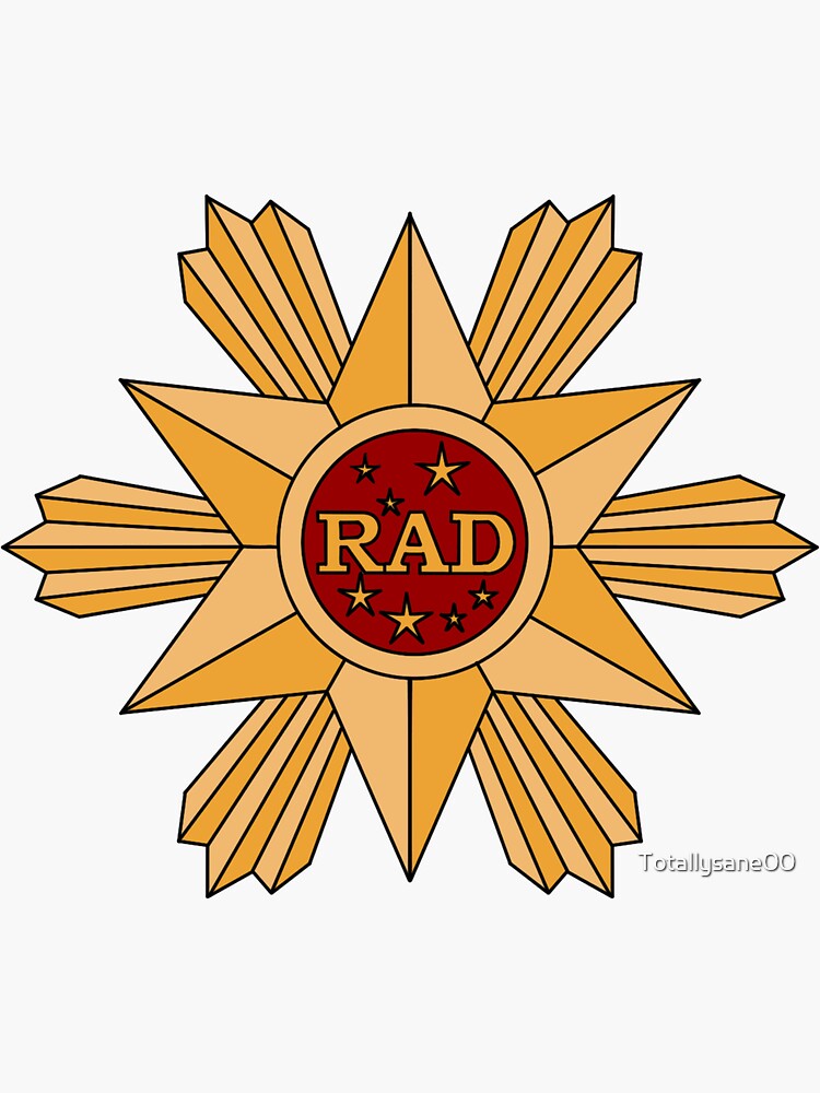 "RAD Obey me school badge" Sticker for Sale by Totallysane00 | Redbubble
