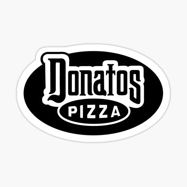"Retro Donatos Pizza BW" Sticker for Sale by under13 | Redbubble
