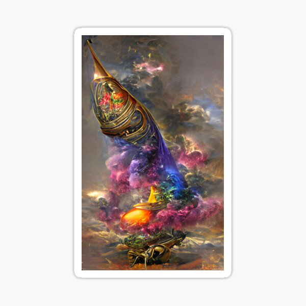 "Blasting off" Sticker for Sale by zorropriest | Redbubble