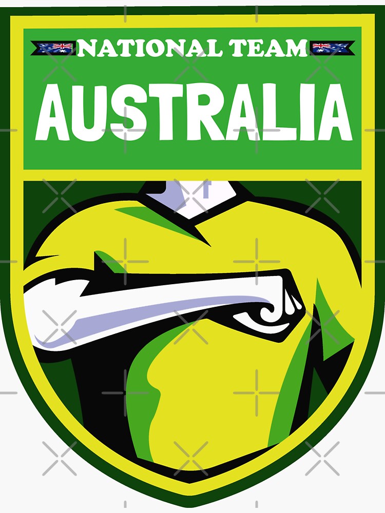 "Australia National Team Logo" Sticker for Sale by Salukeart | Redbubble