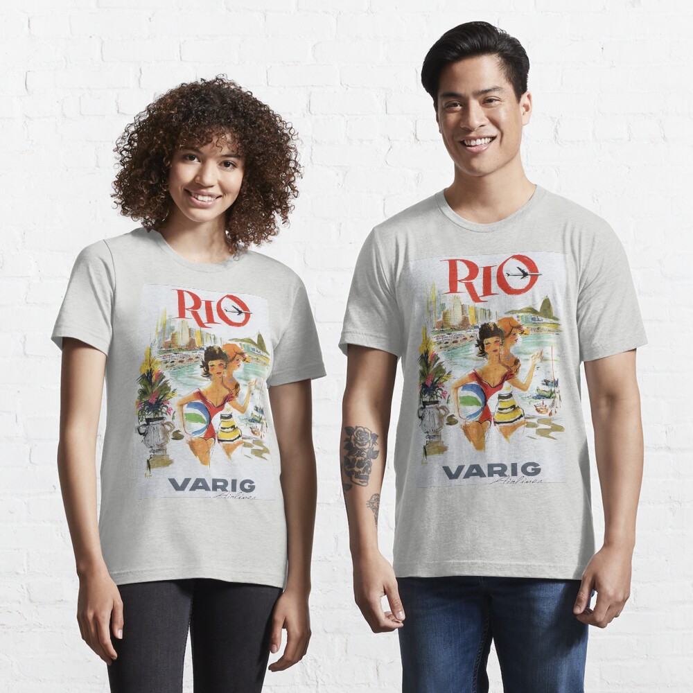 "Vintage Rio Travel Poster" T-shirt for Sale by AllVintageArt ...