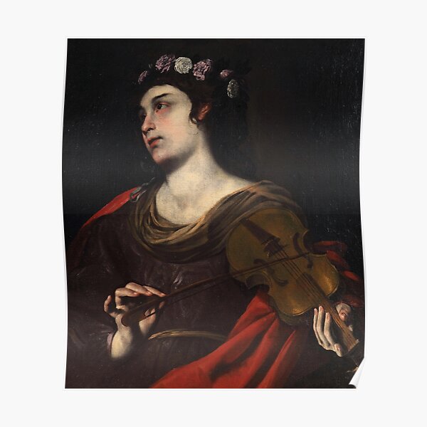 "Saint Cecilia | Andrea Vaccaro | 1630 Baroque Christian Art" Poster ...