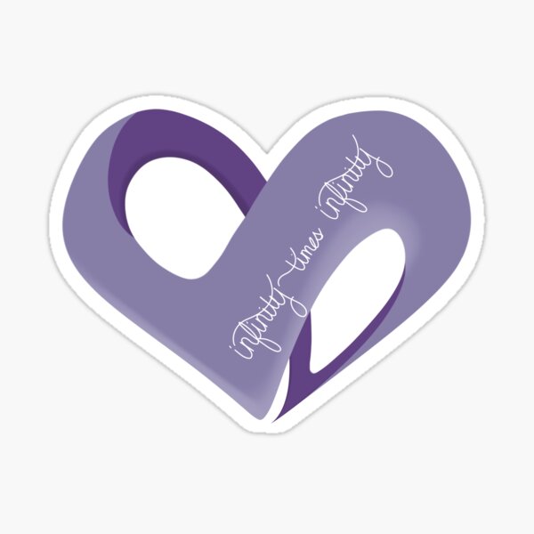 "Infinity times infinity" Sticker for Sale by wrlevine | Redbubble