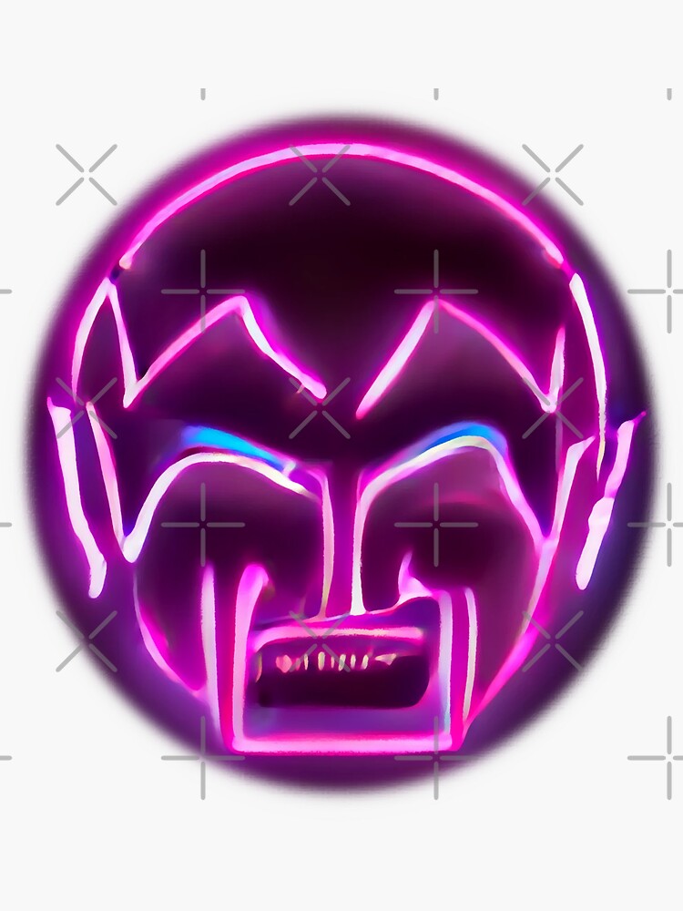 "Abstract Neon Cyberpunk Vampire #4" Sticker for Sale by OddUnderground ...