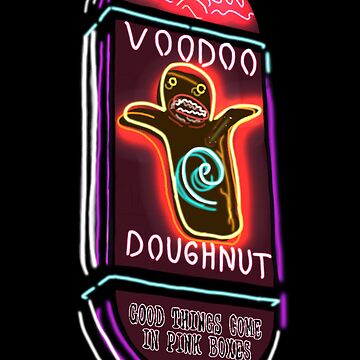 "Voodoo Doughnut Sign" Sticker for Sale by cailiecreates | Redbubble