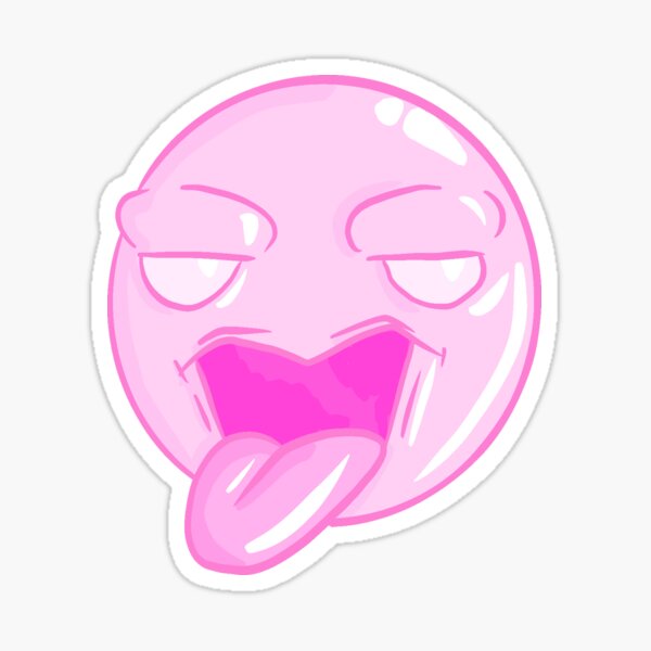 "Angry Bubble Gum" Sticker for Sale by NixonRapierDraw | Redbubble