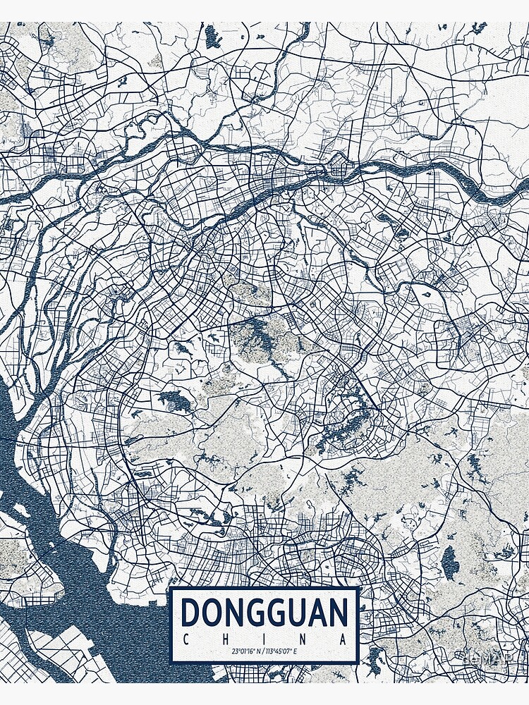 Dongguan Guangdong China Map