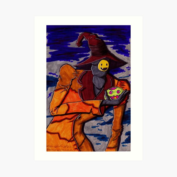 "Summerween Trickster " Art Print by redmodsart | Redbubble