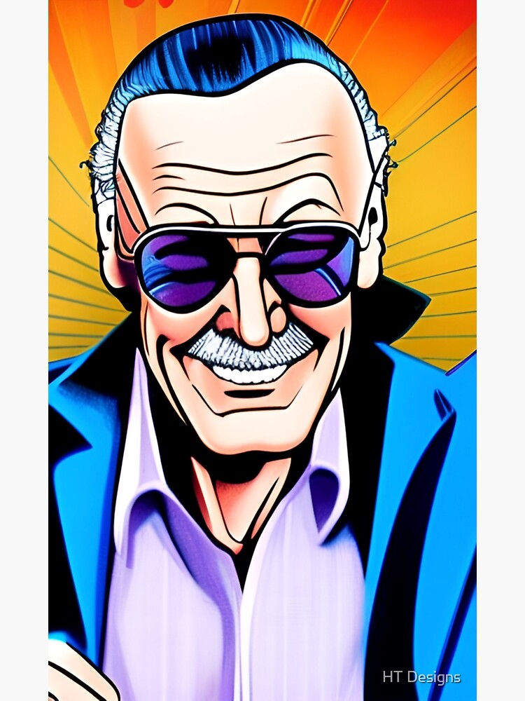 "Stan Lee" Sticker for Sale by Haris-Tuyab | Redbubble