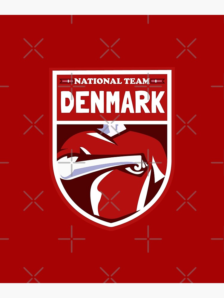 "Denmark National Team Logo" Poster for Sale by Salukeart | Redbubble