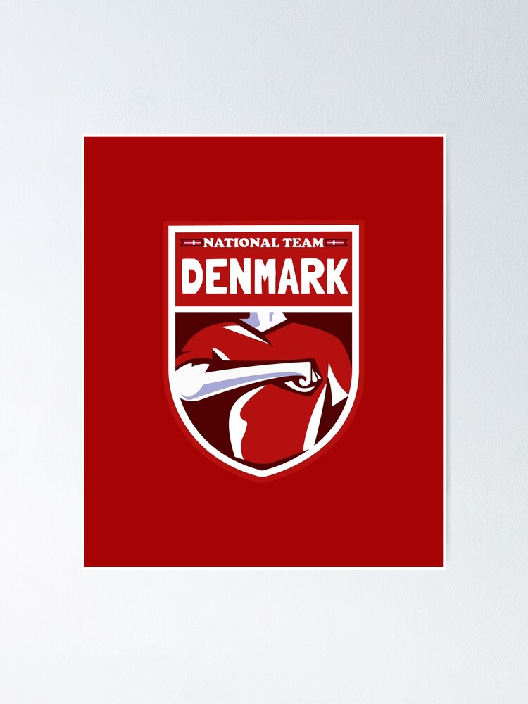"Denmark National Team Logo" Poster for Sale by Salukeart | Redbubble