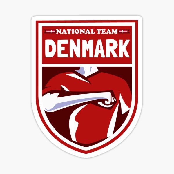 "Denmark National Team Logo" Sticker for Sale by Salukeart | Redbubble