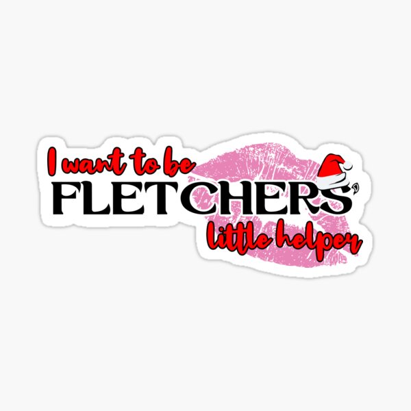 "Fletcher Christmas" Sticker for Sale by keetaboo69 | Redbubble
