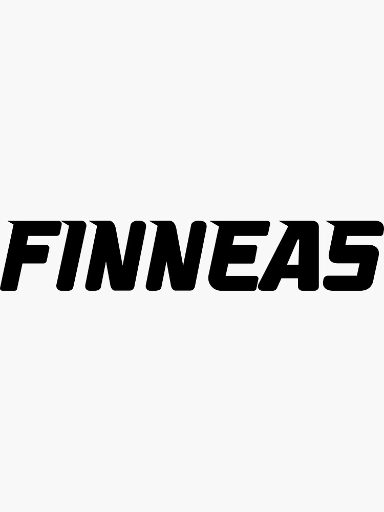 "Finneas Race Font - Red" Sticker for Sale by Binky Studio | Redbubble