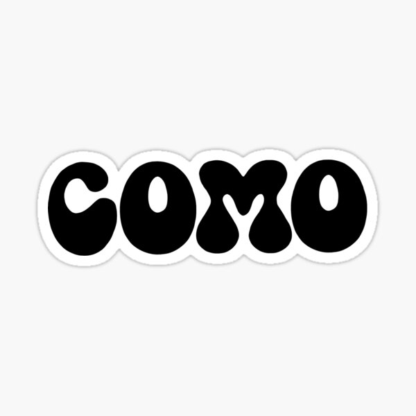 "black como sticker" Sticker for Sale by kylerrademan | Redbubble