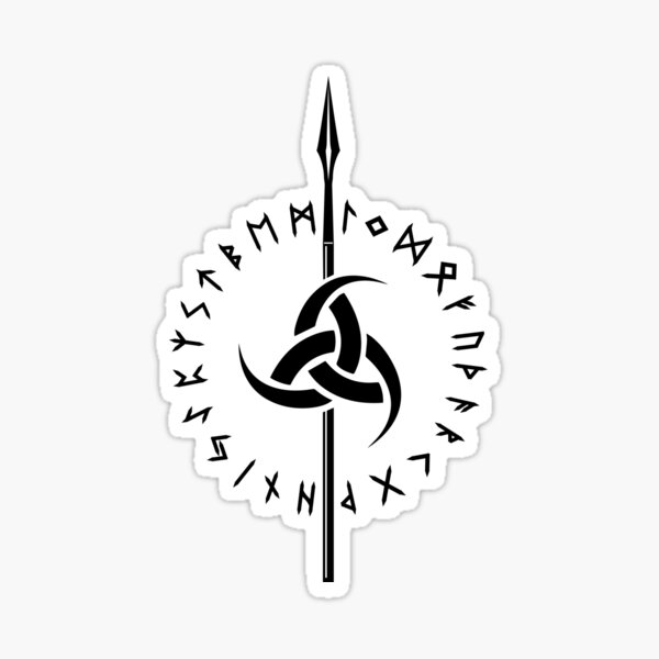 "Norse Spear - Triple Horn of Odin" Sticker for Sale by FosterChild7 ...