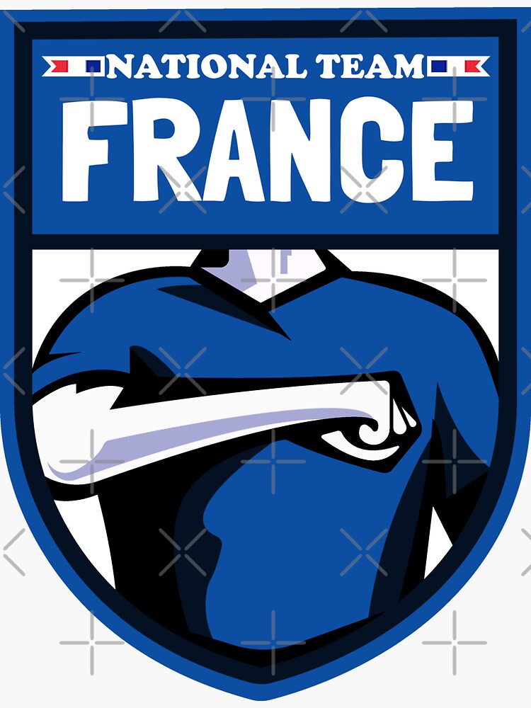 "France National Team Logo" Sticker for Sale by Salukeart | Redbubble