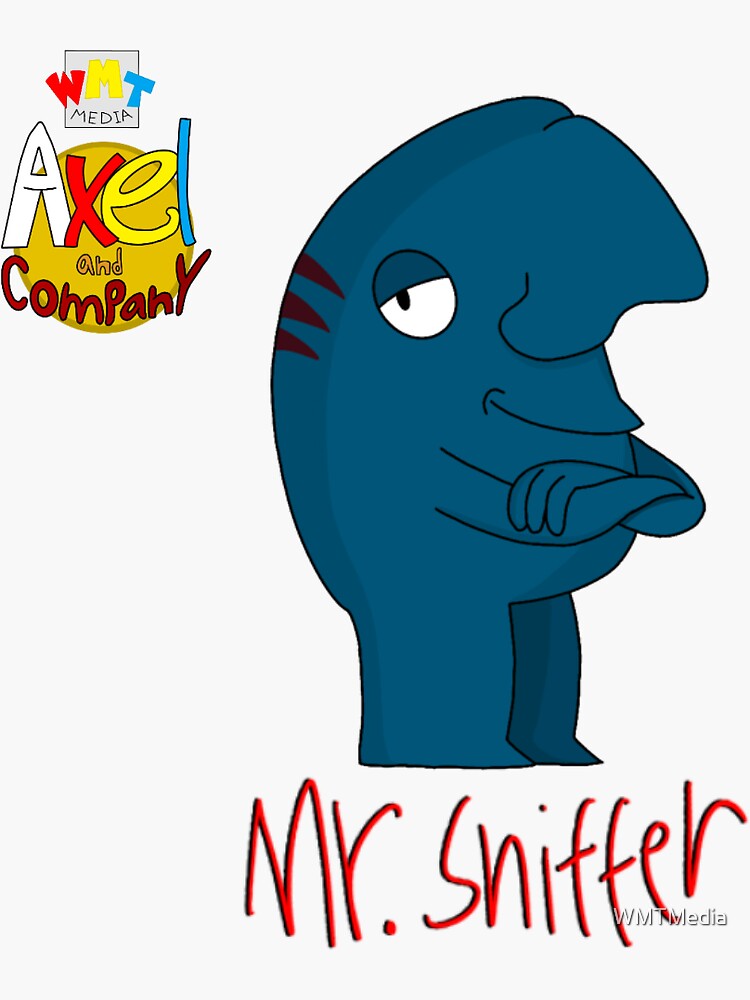 "Mr. Sniffer (Axel and Company)" Sticker for Sale by WMTMedia | Redbubble