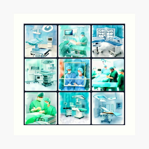 "Operating Room Nurses / Operating Rooms / Hospitals art" Art Print for ...
