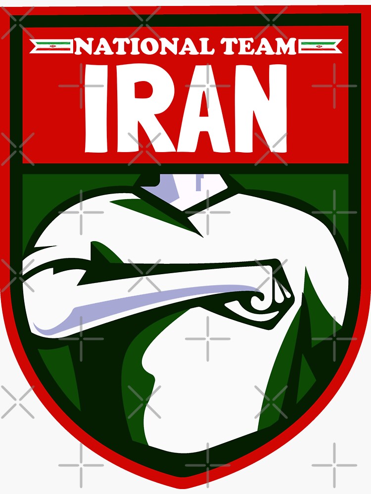 "Iran National Team Logo" Sticker for Sale by Salukeart | Redbubble