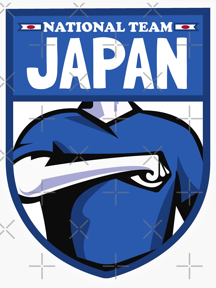 "Japan National Team Logo" Sticker for Sale by Salukeart | Redbubble
