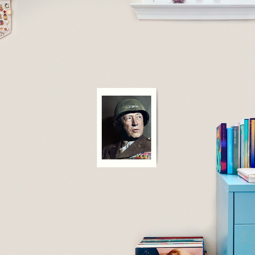 "General George S. Patton" Art Print by marinamaral | Redbubble
