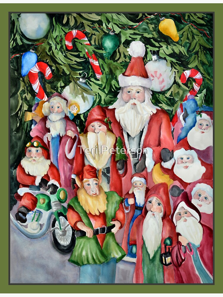 "Christmas Santa Kris Kringle Collection" Sticker for Sale by ...