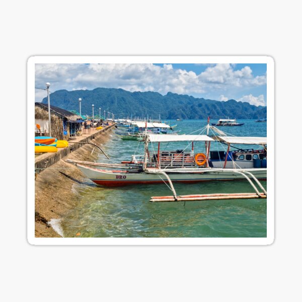 "Coron Port" Sticker for Sale by rossacampbell | Redbubble