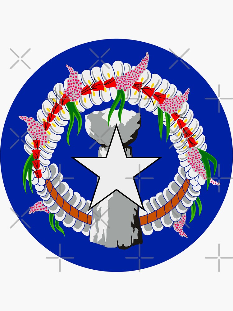 "CNMI Flag! Toytaku Prints" Sticker for Sale by ToytakuPrints | Redbubble
