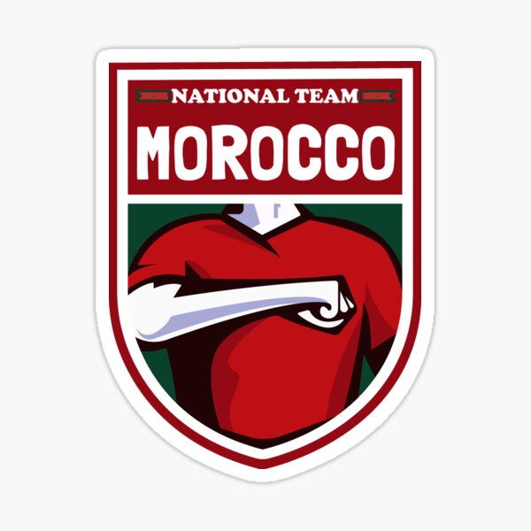 "Morocco National Team Logo" Sticker for Sale by Salukeart | Redbubble