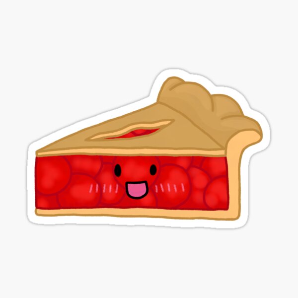 "Cutie Pie: Cherry (just the pie)" Sticker for Sale by stickerbyginger ...