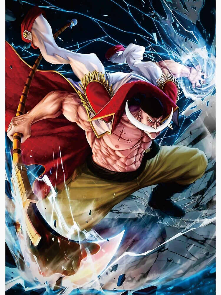 "The Captain of the Whitebeard Pirates Poster" Sticker for Sale by ...