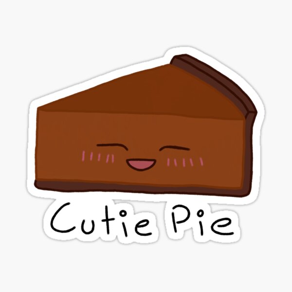 "Cutie Pie: Chocolate" Sticker for Sale by stickerbyginger | Redbubble