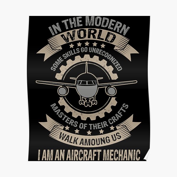Aircraft Mechanic Posters | Redbubble