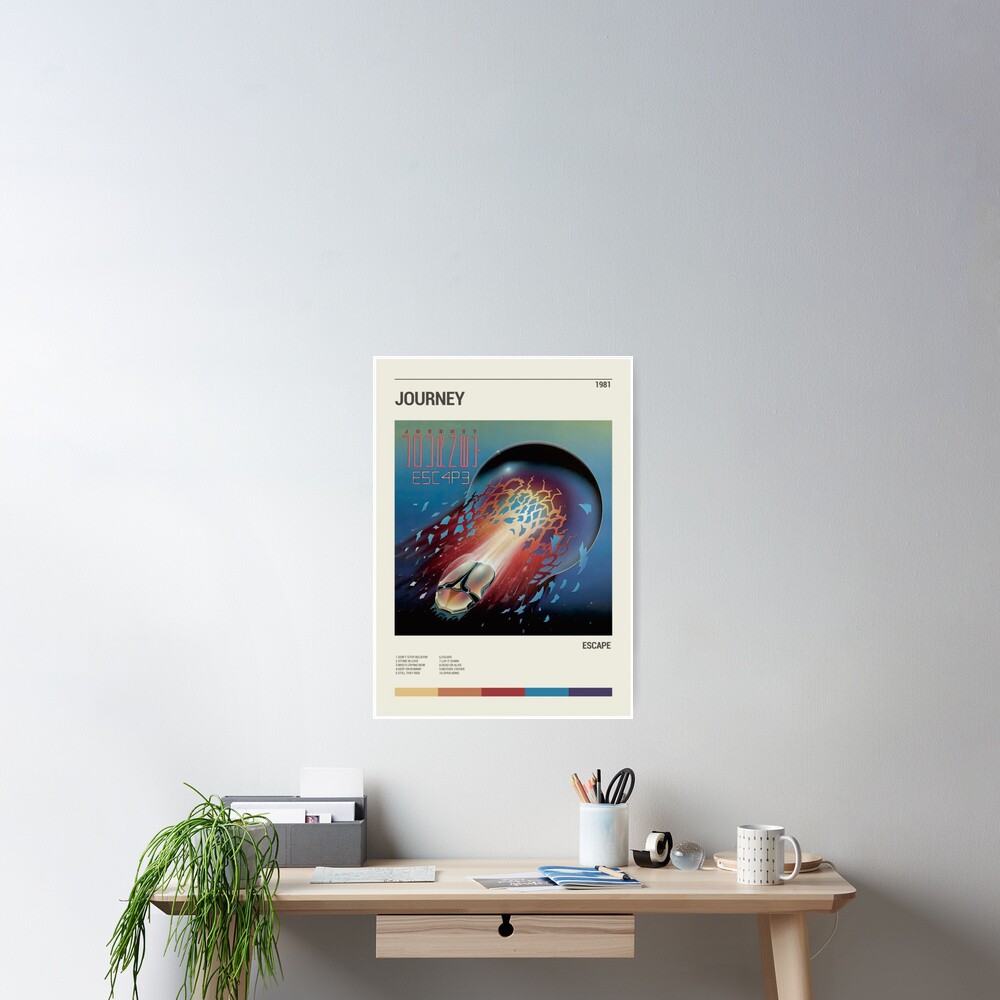 "JOURNEY band ESCAPE album JOURNEY Songs Poster" Poster for Sale by ...