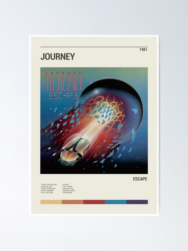 "JOURNEY band ESCAPE album JOURNEY Songs Poster" Poster for Sale by ...