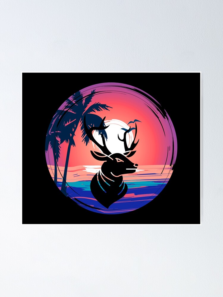 " Vintage Retro Sunset Art Of Zoo" Poster for Sale by Pmccreations ...