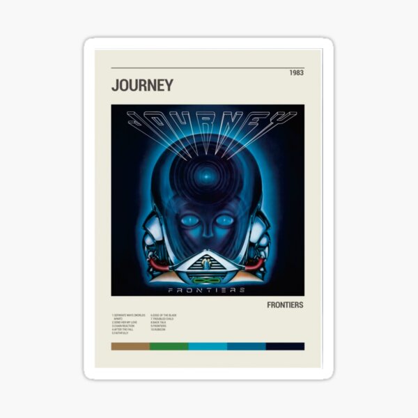 "JOURNEY band FRONTIERS album JOURNEY Songs Poster" Sticker for Sale by ...
