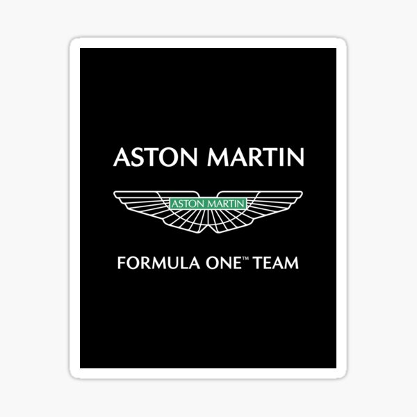 "White Aston Formula One Team" Sticker for Sale by RichardEliott ...