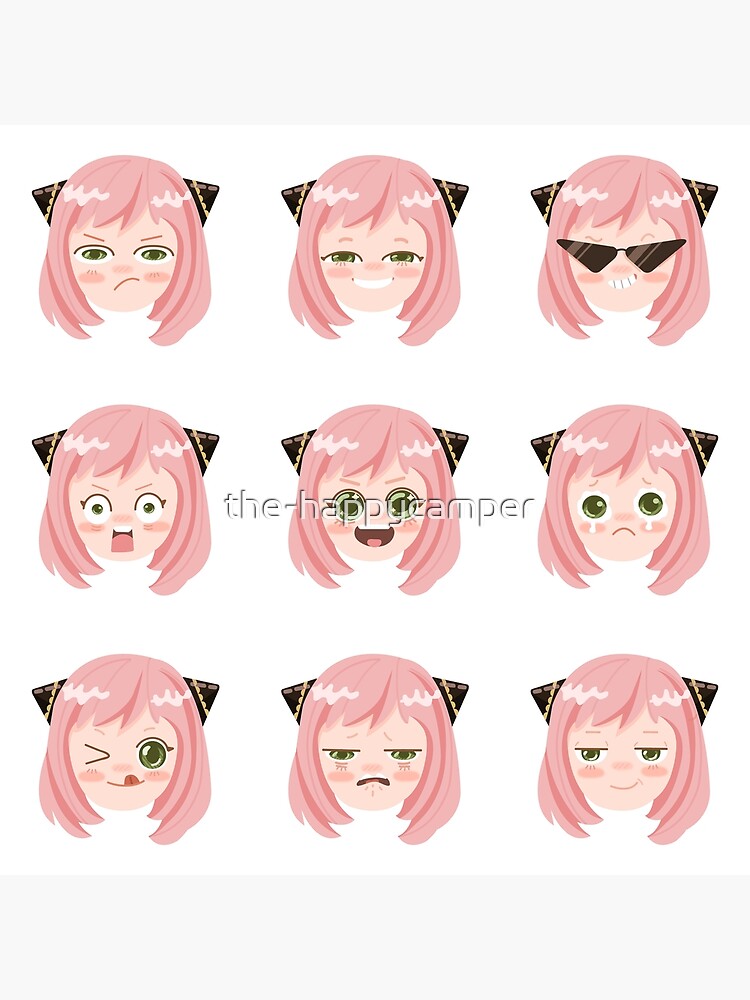 "The Many Faces of Anya" Art Print for Sale by the-happycamper | Redbubble
