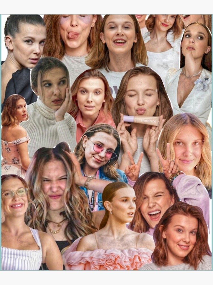 Póster Millie Bobby Brown Edit Collage Por Stasii Gráfico De