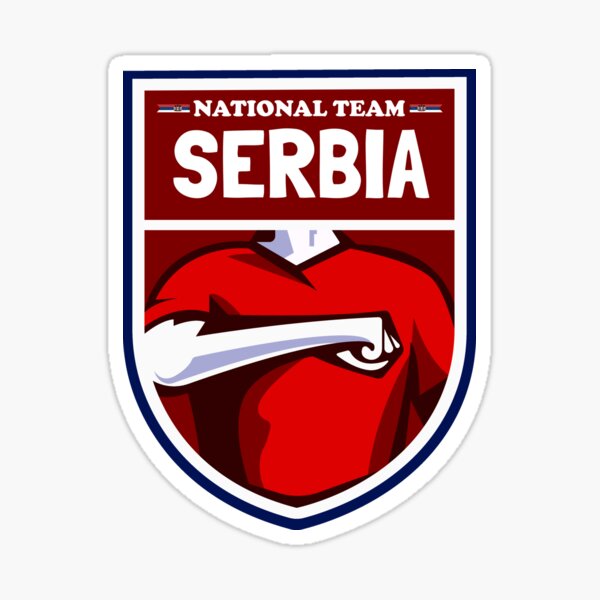 "Serbia National Team Logo" Sticker for Sale by Salukeart | Redbubble
