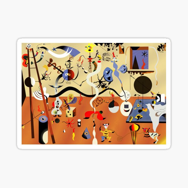 "Harlequin's Carnival Joan Miro" Sticker for Sale by jsmithcathy88 ...
