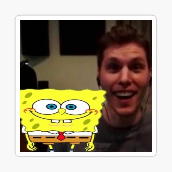 "Jerma Spongebob" Sticker for Sale by Wesoley | Redbubble