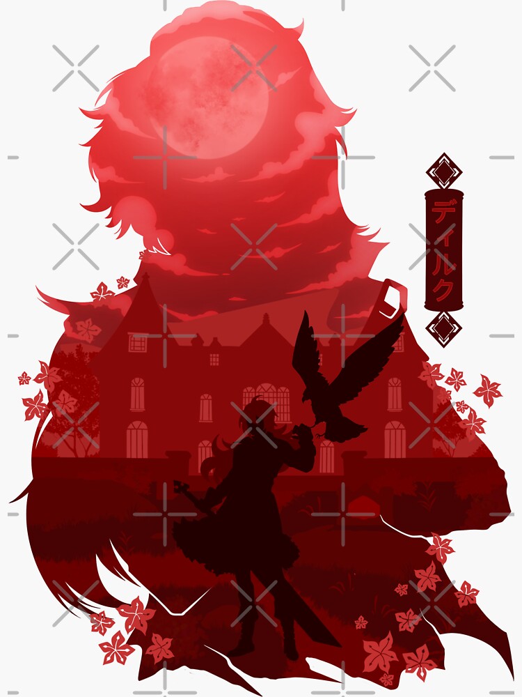 "GENSHIN IMPACT DILUC" Sticker for Sale by Minami14R | Redbubble