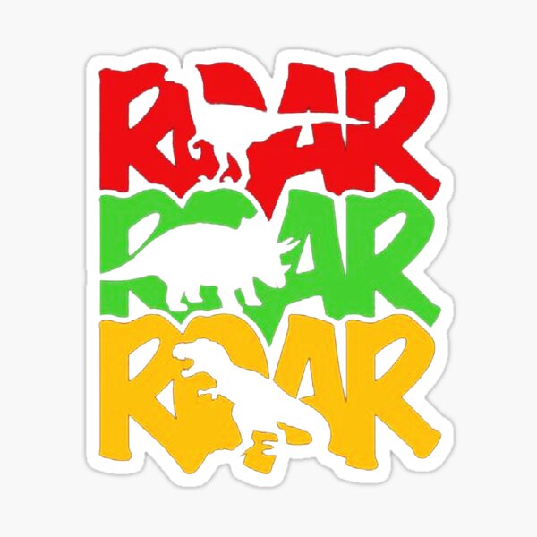 "Dinosaur Roar" Sticker for Sale by kawaham | Redbubble